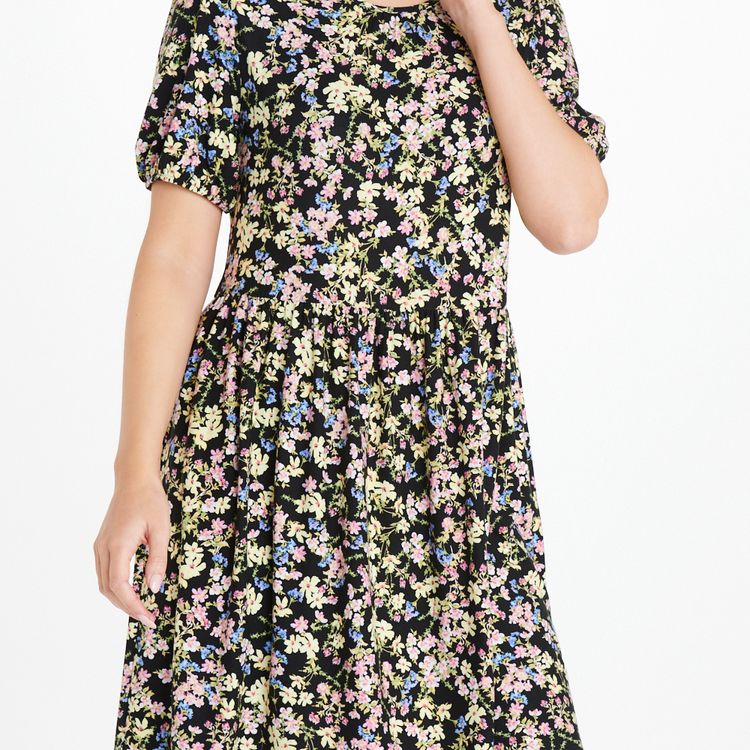 კაბა ყვავილის პრინტით Super Soft Mini Dress